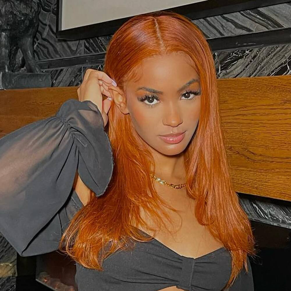 2021 Fall Popular Ginger Wig with Human Hair & Lace Front – UBEAUTYWIG